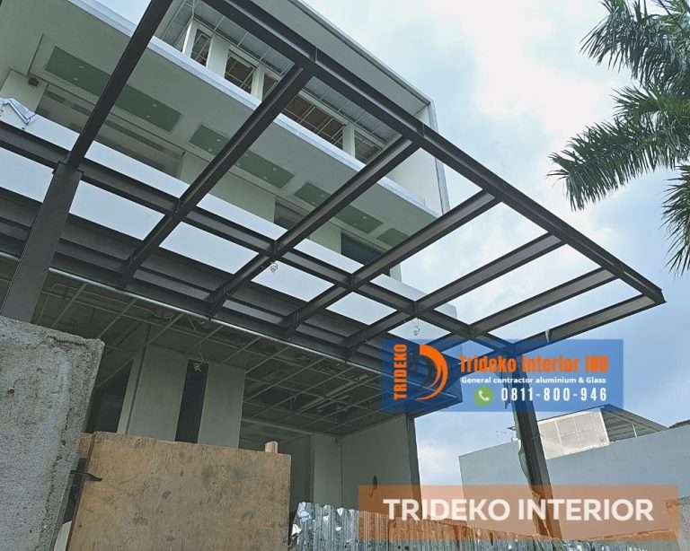Rangka Kanopi Kaca WF 150 & WF 200 Terbaik Di Trideko