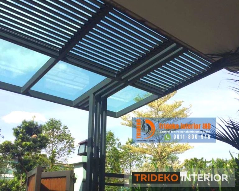 Canopy Kaca Laminated #1 Pilihan Elegan Untuk Eksterior